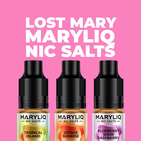 Maryliq Nic Salt E Liquid By Lost Mary 4 For £9 Grey Haze