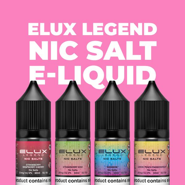 Elux Legend Nic Salt E-Liquid | 4 For £9 – Grey Haze