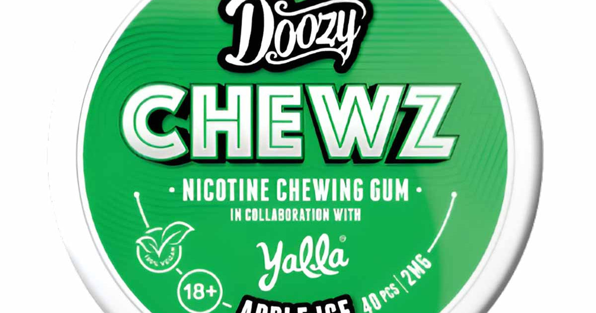 Apple Ice Doozy Chewz Nicotine Chewing Gum | Grey Haze UK