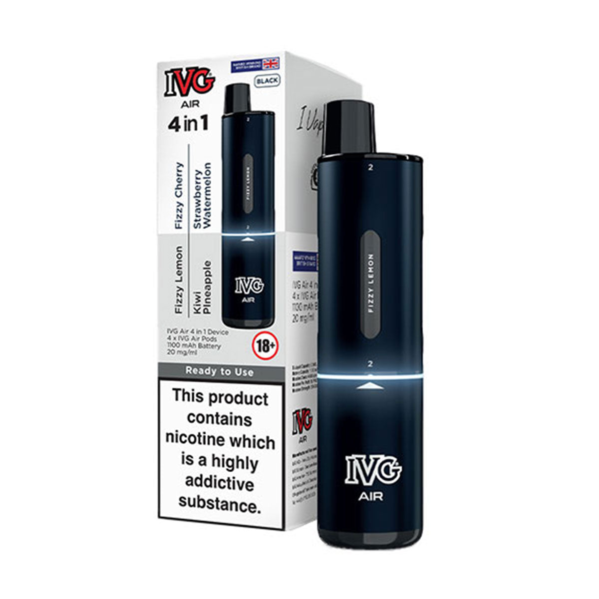 IVG Air 4 in 1 Prefilled Pod Vape Kit – Grey Haze