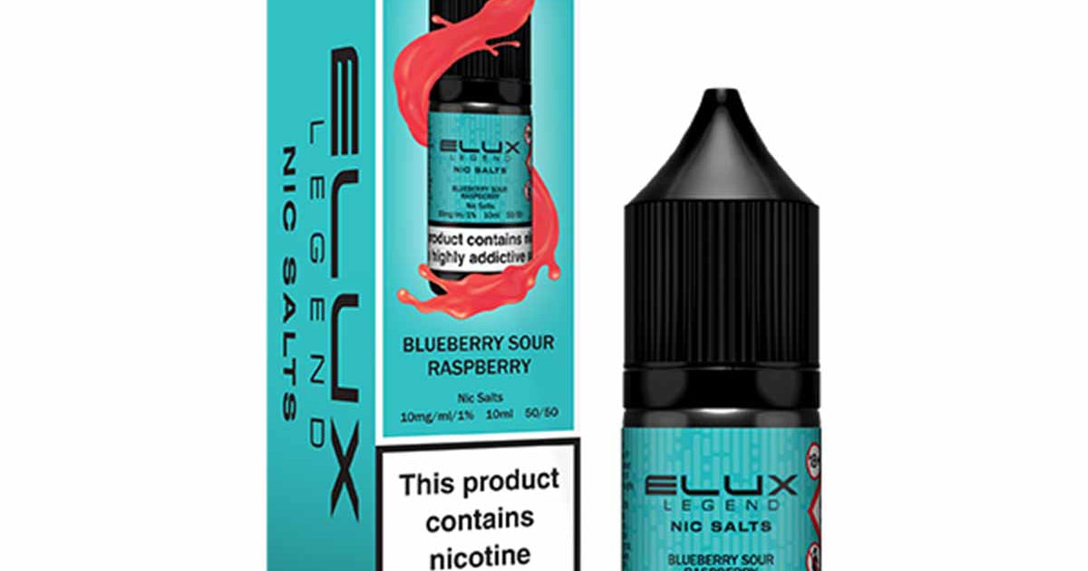 Blueberry Sour Raspberry Nic Salt E-liquid by Elux Legend | Grey Haze UK