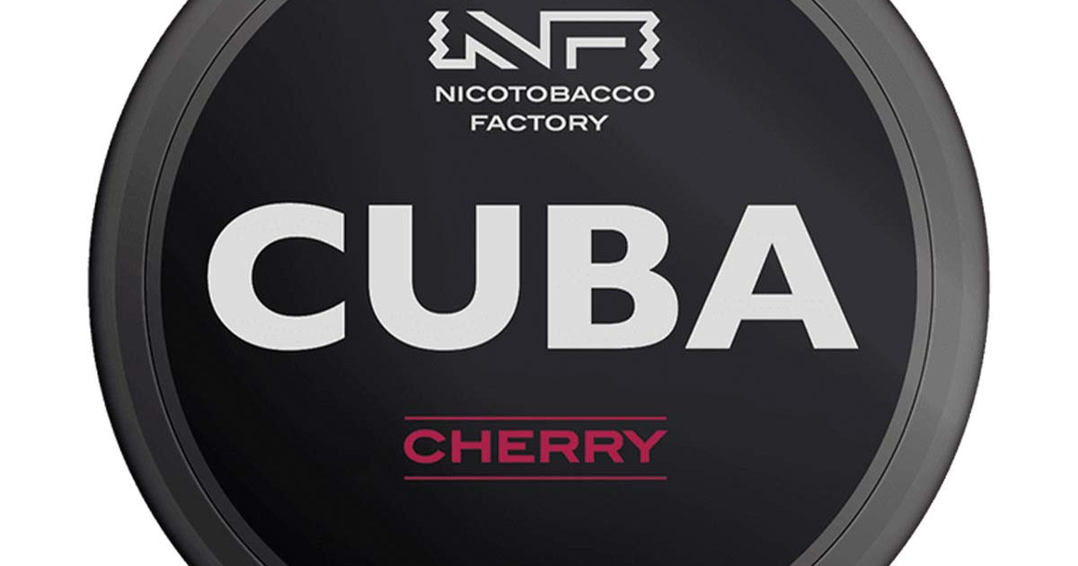 Cherry Cuba Black Nicotine Snus Pouches | Grey Haze UK