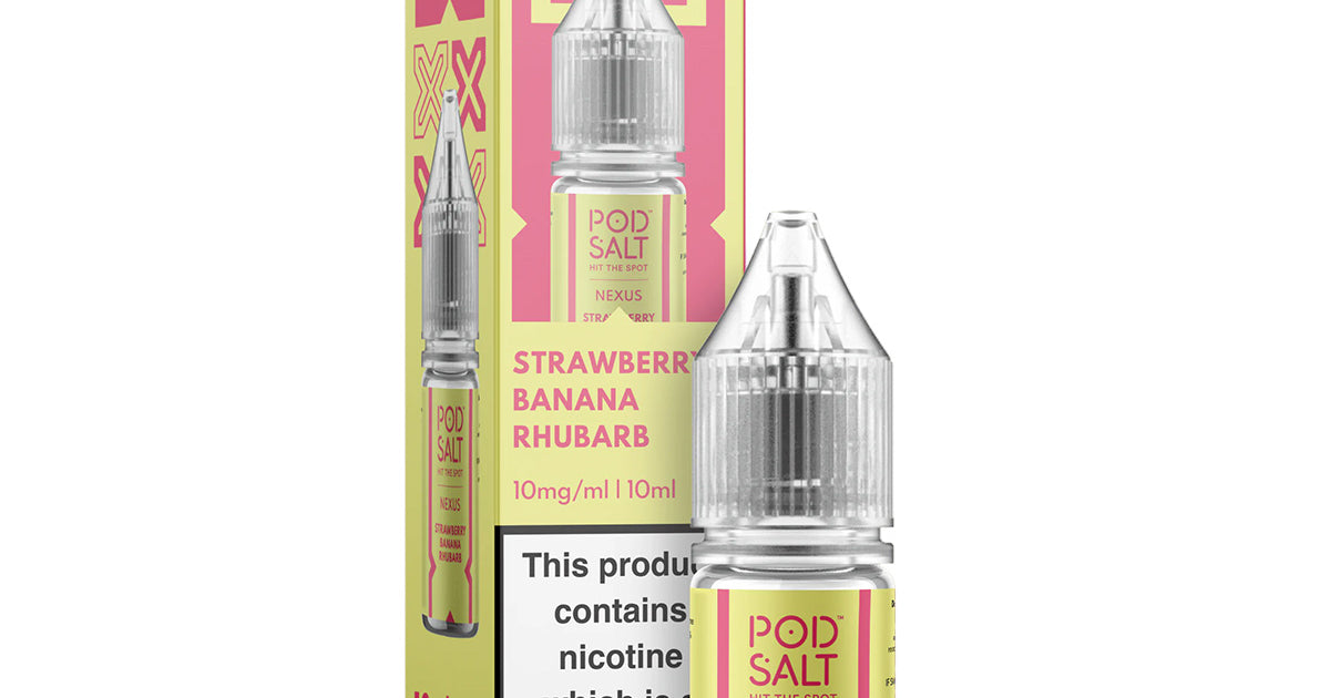 Strawberry Banana Rhubarb Nic Salt by Pod Salt Nexus | Grey Haze UK