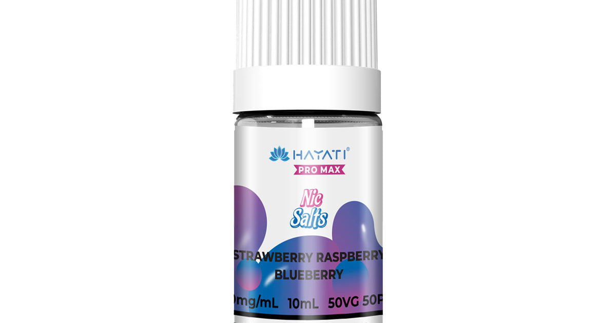 Strawberry Raspberry Blueberry Hayati Pro Max Nic Salt E-Liquid | Grey ...