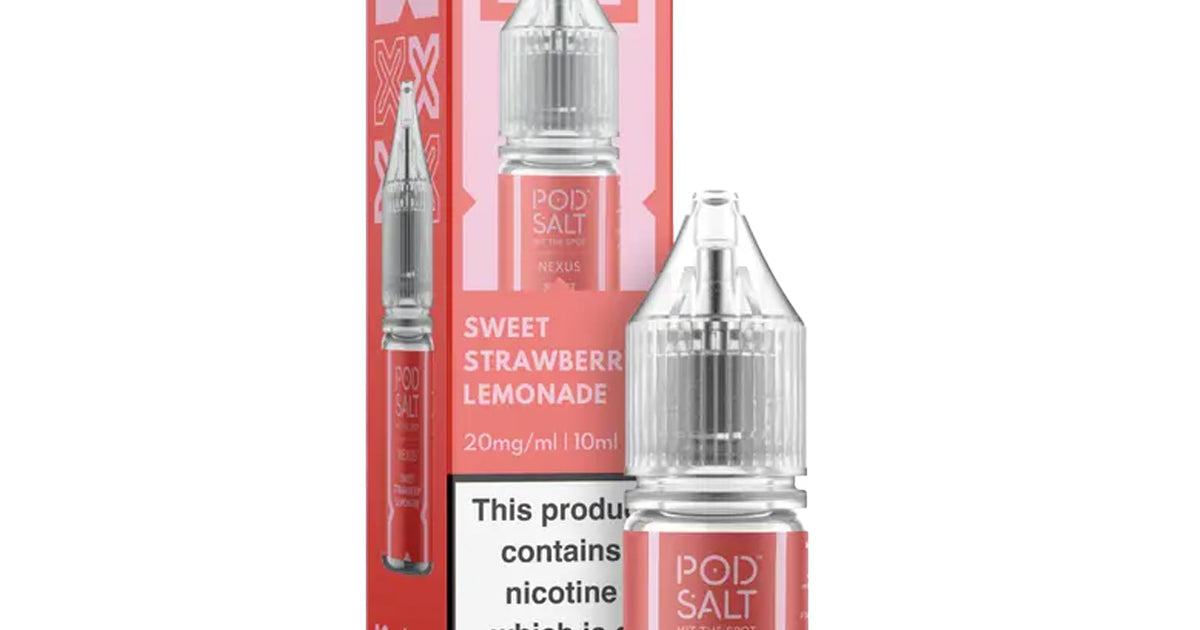 Sweet Strawberry Lemonade Nic Salt by Pod Salt Nexus | Grey Haze UK