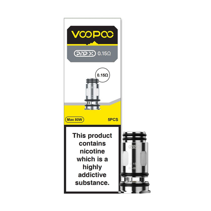 VooPoo PnP X Replacement Coils | Pack of 5 | For Drag X2/S2 | Grey Haze UK