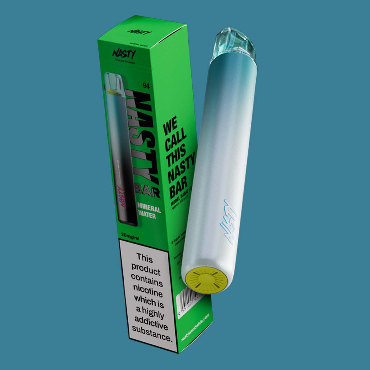 Mineral Water Nasty Bar DX2 Disposable Vape – Grey Haze