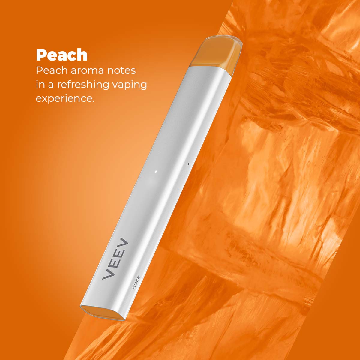 Peach VEEV Now Disposable Vape – Grey Haze